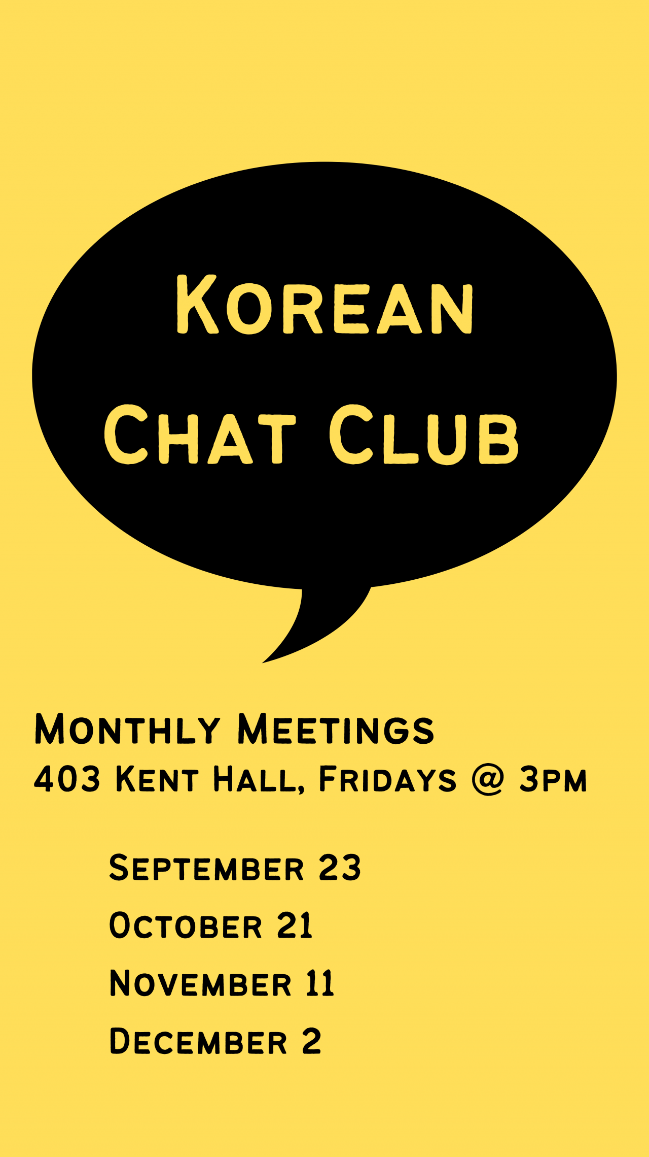 Korean Chat Club | Columbia LRC