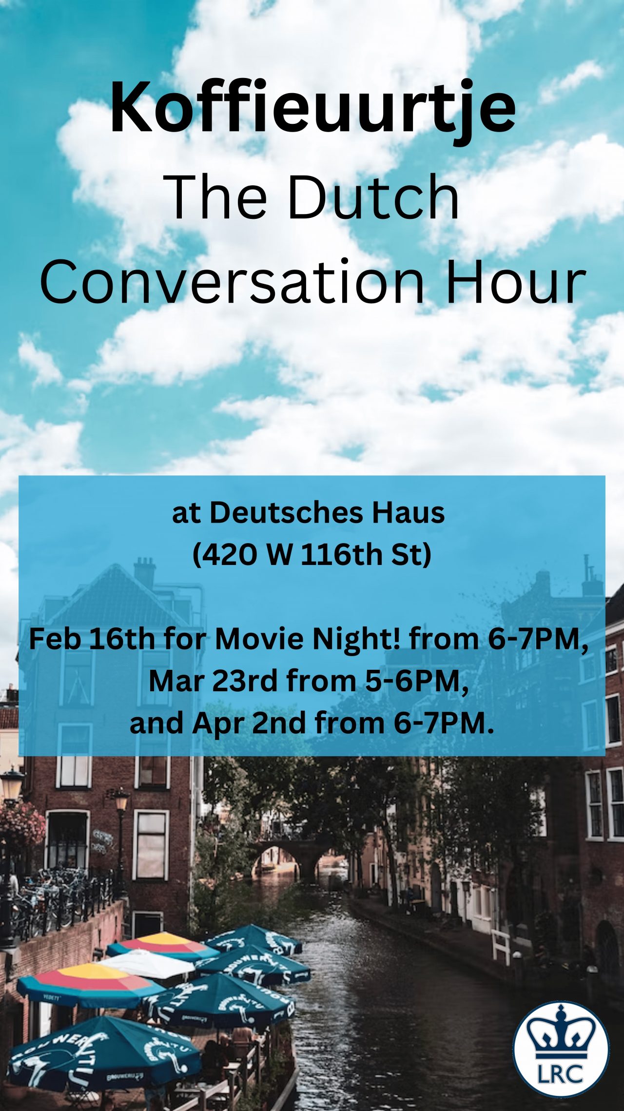 Koffieuurtje | The Dutch Conversation Hour | Columbia LRC